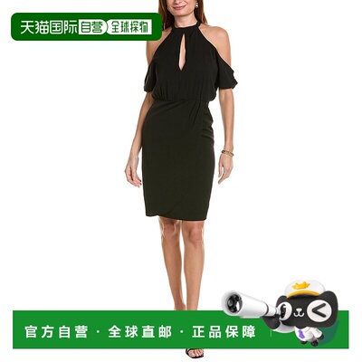 自营 black halo黑色Halo Chandler护套连衣裙-黑色 美国奥莱直发