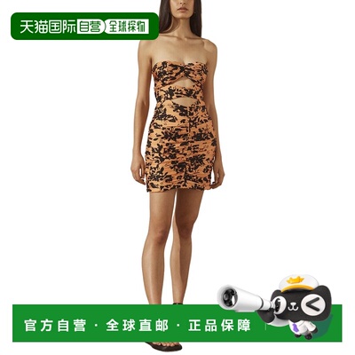 自营Shona Joy Solare Strapless Cut Out Ruched Mini Dress - b
