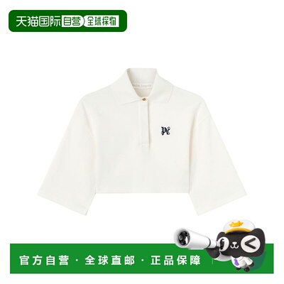 自营Palm Angels 女士 T 恤和 Polo 衫 - 白色 美国奥莱直发