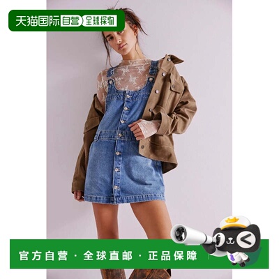 自营free peopleFree peomen We The Free Edie Skirtall女士蓝色