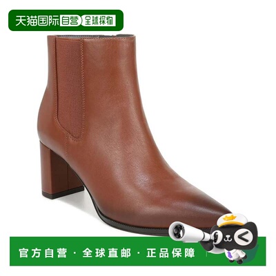 自营Franco Sarto Demmi Booties Women's Brown Leather Block H