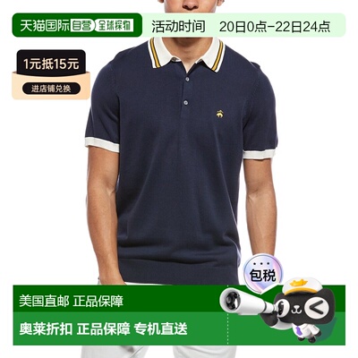 自营Brooks Brothers Contrast Polo Shirt - blue 美国奥莱直发