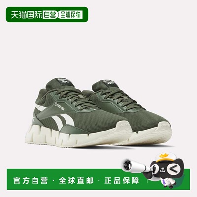 自营reebok锐步Zig Dynamica Str中性鞋-粗砂绿/白垩色 美国奥莱