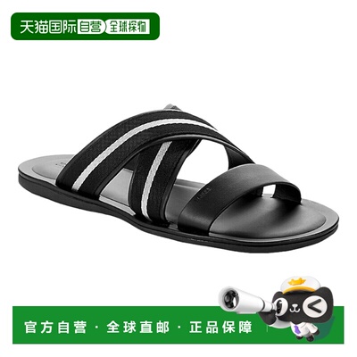 自营 Bally Sasha 男士 6234150 黑色拖鞋 - 黑色 美国奥莱直发