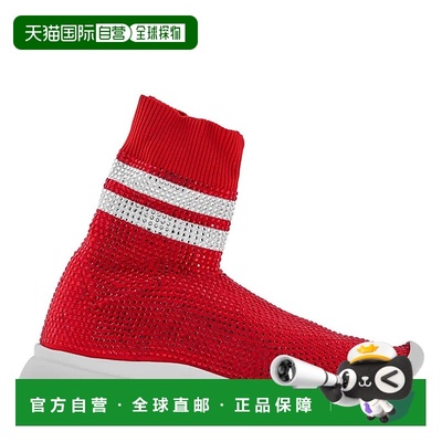 自营 Joshua Sanders女士红色运动鞋袜子全背带-红色 美国奥莱直