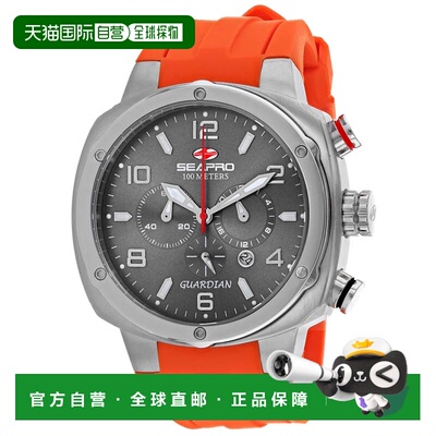 自营Seapro Men's Guardian Grey Round 44mm - grey 美国奥莱直