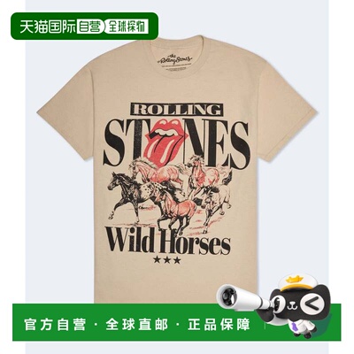 自营Aeropostale Rolling Stones Wild Horses Relaxed Graphic T