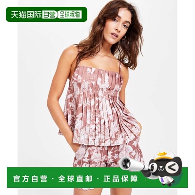 自营En Saison Monet上衣女式姜黄色方领无袖上衣PALL353-棕色 美