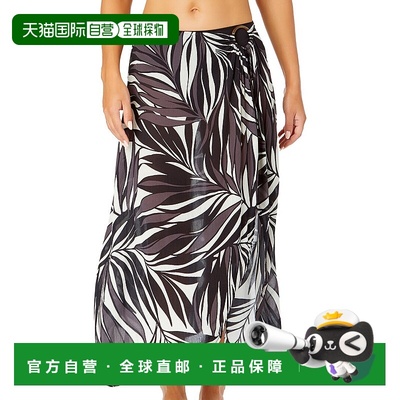 自营Anne Cole Ring Sarong Skirt - Black 半身裙美国直发奥莱
