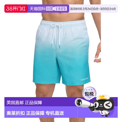 自营Calvin Klein Volley Swim Trunks Men's  Atlantis Gradient