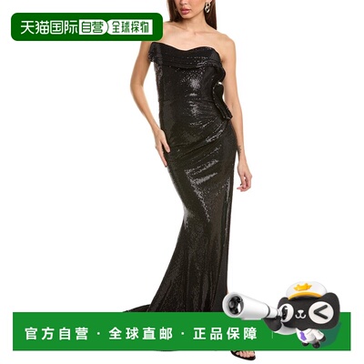 自营issue New York Gown - black 美国奥莱直发连衣裙