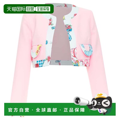 自营MOSCHINO COUTURE! 2022 Runway Calico Animals pink blue b