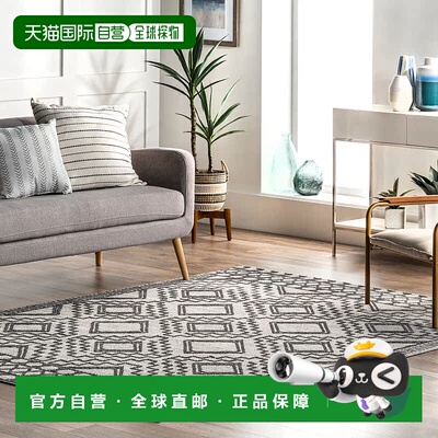 自营 nuLOOM Cameron 高低纹理摩洛哥地毯 - 灰色 美国奥莱直发