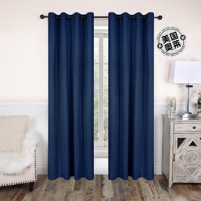 Blackout Drapes Thermal Bedroom  Curtains Grommet Curtain Pa