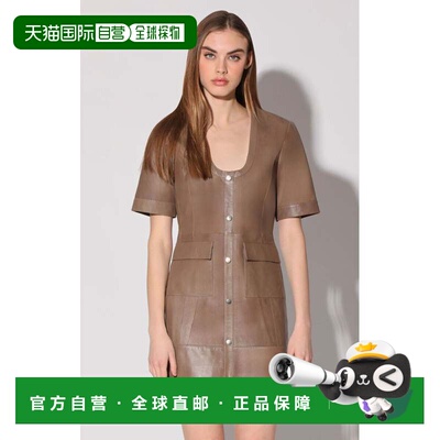自营walter bakerHarlynn Dress, Sand - Leather - sand 美国奥