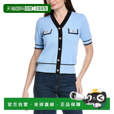 自营Nanette Nanette Lepore Short Sleeve Cardigan Top - navy