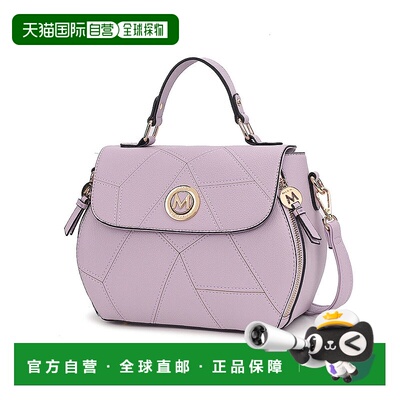 自营 mia k collectionMia K的Clementine纯素皮革女式手提包-淡