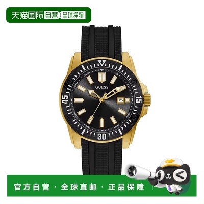 自营Guess Synthetic Sport Men's Watch - black 美国奥莱直发