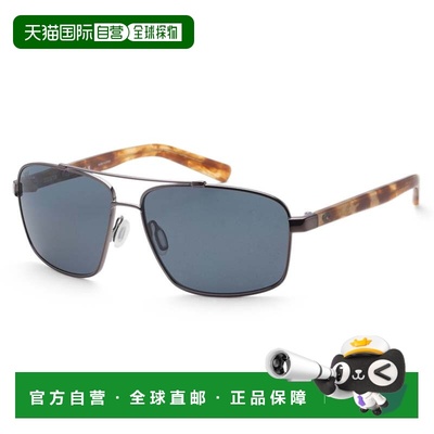 自营Costa del Mar Men's 62 mm Grey Sunglasses - brushed gunm