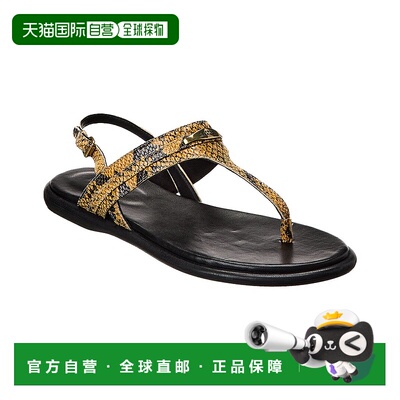 自营Isabel Marant Nya 蛇纹压花皮革凉鞋 - 棕色 美国奥莱直发