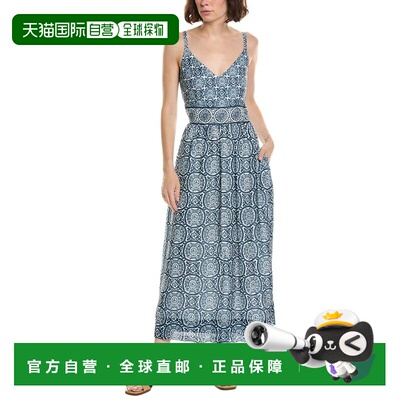 自营Gretchen Scott Fiesta长裙-海军蓝 美国奥莱直发连衣裙吊带
