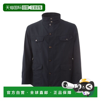 自营Lardini Wool Men's Coat - blue 外套夹克 美国奥莱直发
