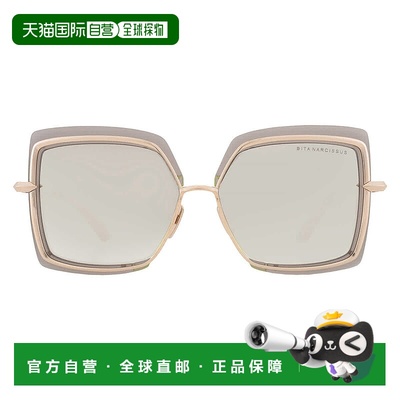 自营Dita NARCISSUS Grey Gold Gradient Flash Square Ladies Su