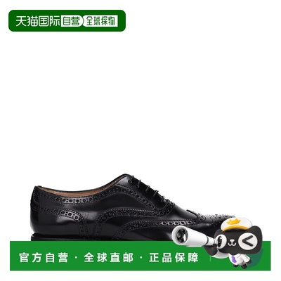 自营 Church's Leather Oxfords And Men's Derby - black 美国奥