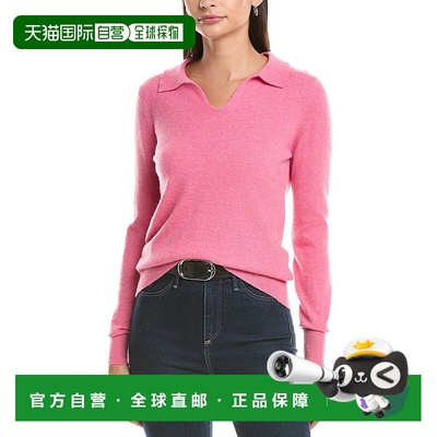 自营InCashmere Polo羊绒毛衣-粉红色 美国奥莱直发