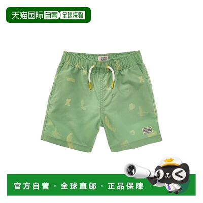 自营Scotch & Soda Mid-Length Magic Swim Short - green 美国奥