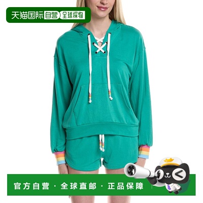 自营PJ Salvage Live In Color Hoodie - green 美国奥莱直发卫衣