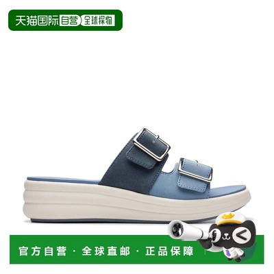 自营Clarks Drift Buckle in Blue Synthetic - denim combinatio
