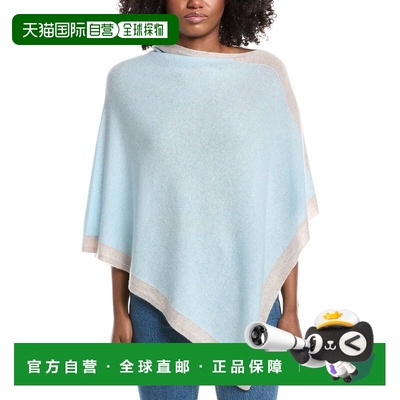 自营forteforteForte Cashmere Contrast Trim Cashmere Poncho -