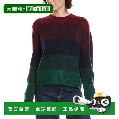自营Vince Camuto Ombre Stripe Crewneck - red 美国奥莱直发