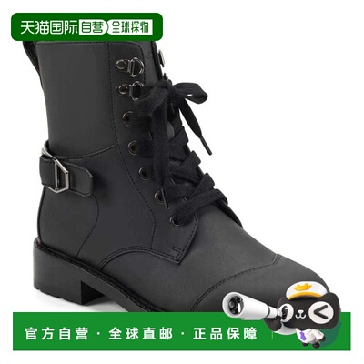 自营Women's Aerosoles Amie Boots Black Leather Cap Toe Block