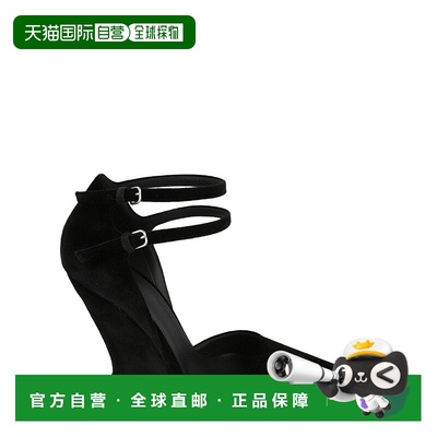 自营salvatore ferragamoVidya X5 Velvet Wedge Pumps - black