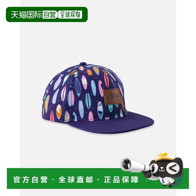 自营deux par deuxFlat Brim Cap Blue Surfboard Print - blue p