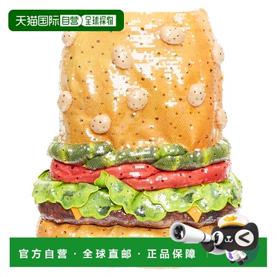 自营 罕见的Moschino Jeremy Scott Diner Group Duchesse亮片汉-