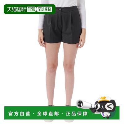 自营 ATM Anthony Thomas Melillo 斜纹褶皱短裤 - 黑色 美国奥莱