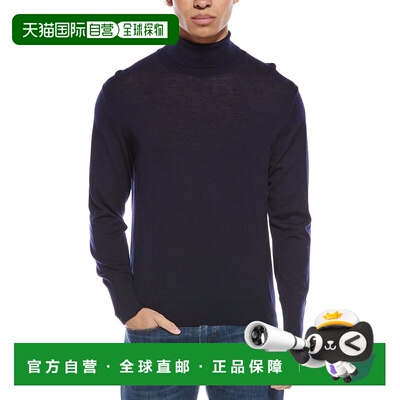 自营Eleventy Wool Turtleneck Sweater - Navy 毛衣美国直发奥莱