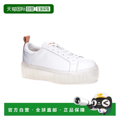 自营Women's Chinese Laundry Gold Glee Sneakers White Platfor