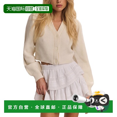自营LoveShackFancy Avignon Wool & Cashmere-Blend Crop Cardig