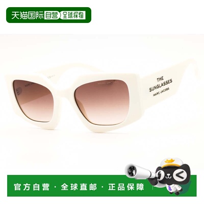 自营marc jacobsMARC 774/S 0SZJ HA象牙色/棕色渐变-象牙色 美国