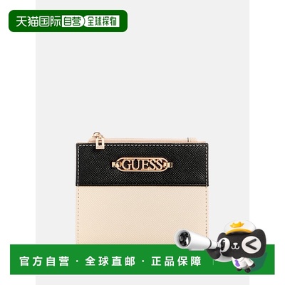 自营guessJayla Snap Wallet - white multi 美国奥莱直发