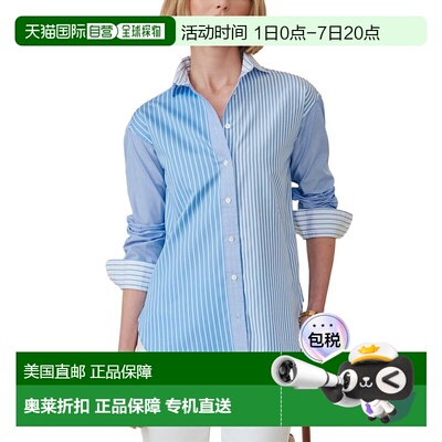 自营J.McLaughlin Reggie Blouse - blue 美国奥莱直发