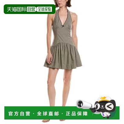 自营NIA Ollie迷你连衣裙-灰色 美国奥莱直发性感吊带