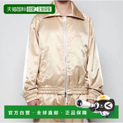 自营Amiri Zip Track Stripe Jacket- Champagne / White - gold