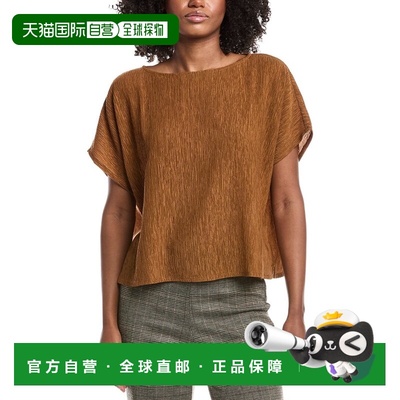 自营EILEEN FISHER Dolman Sleeve Top - Brown 女装美国直发奥莱