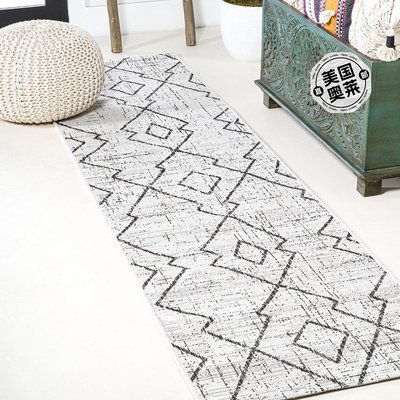 jonathan yCarwa Tribal Diamond Trellis 室内/室外区域地毯 - /