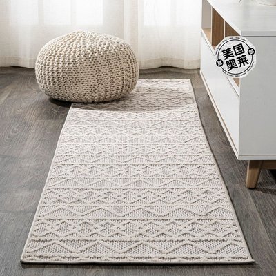 jonathan yAylan High-Low Pile Knotted Trellis Geometric Indo